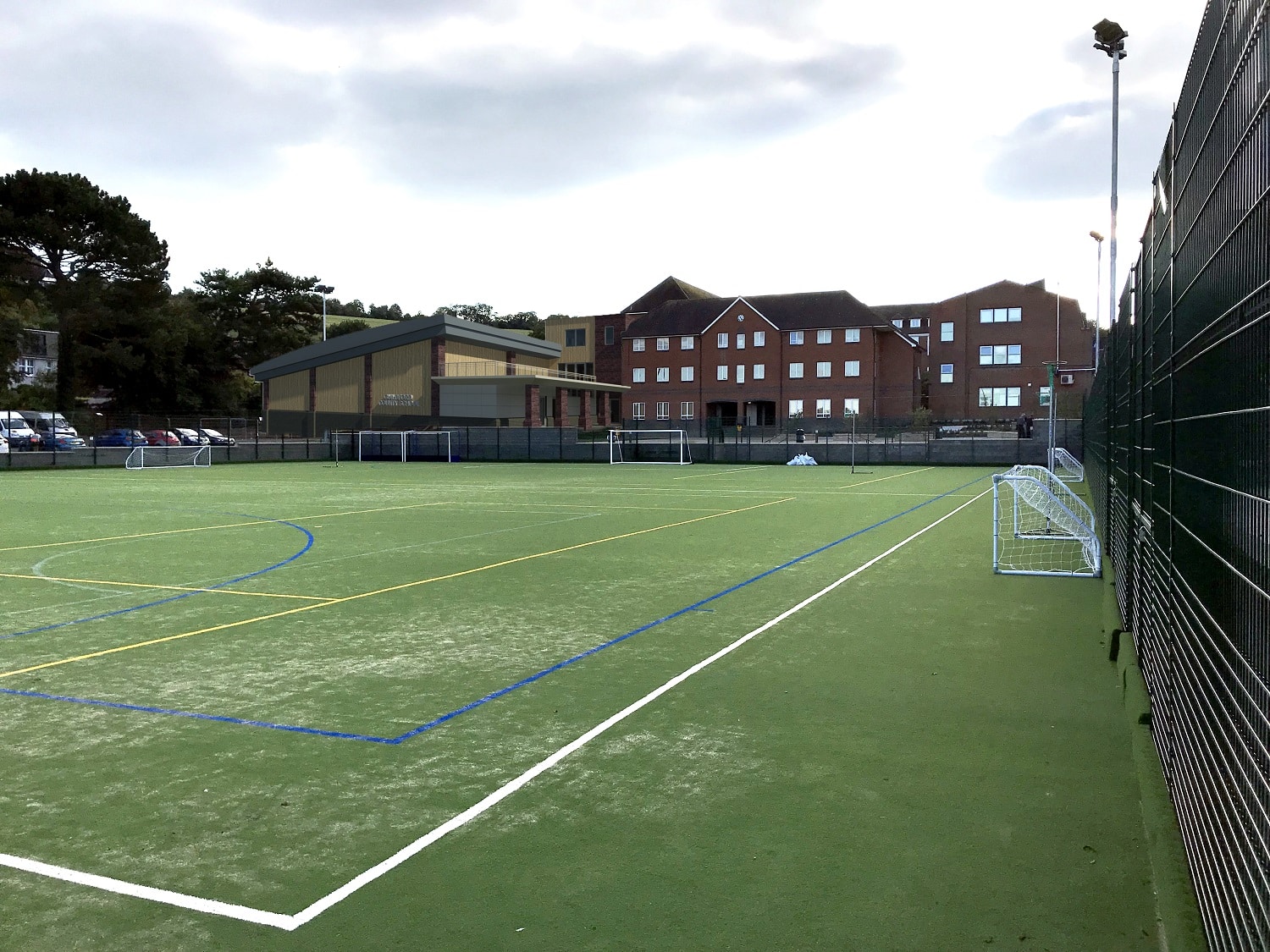 New MUGA & Sports Hall for Guildford County School | MEA Construction ...